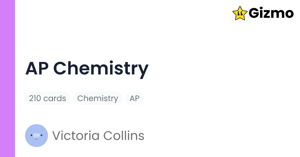 Ap Chemistry | Flashcards