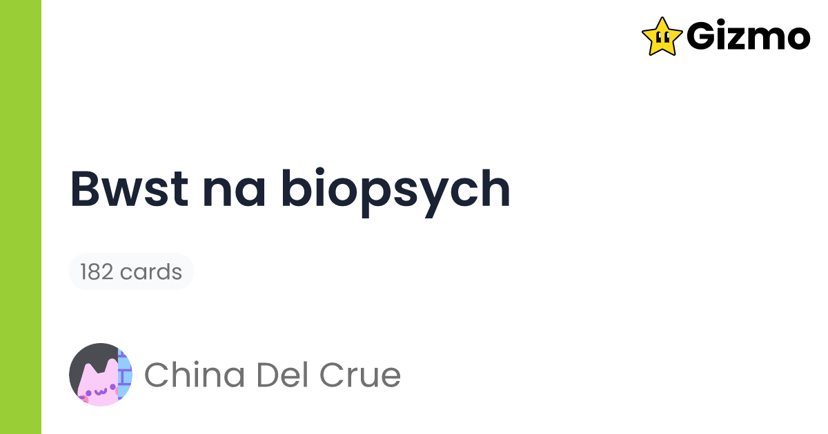 Bwst Na Biopsych | Flashcards
