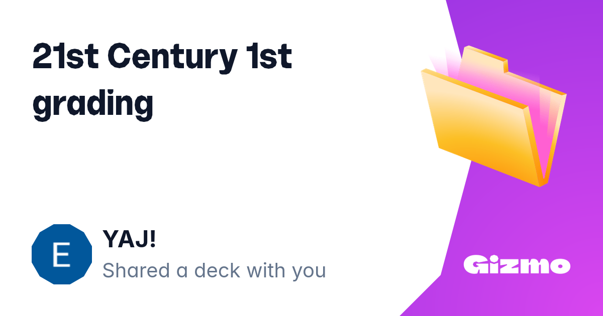 21st Century 1st Grading | Flashcards