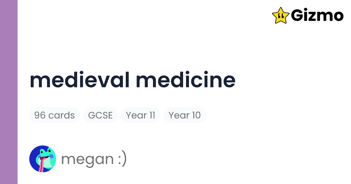 Medieval Medicine | Flashcards