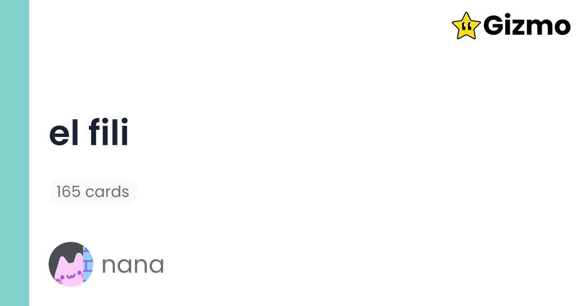 El Fili | Flashcards