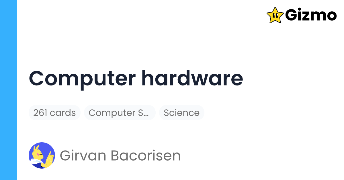 Computer Hardware | Flashcards