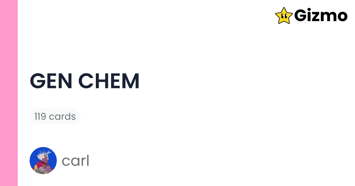 Gen Chem | Flashcards
