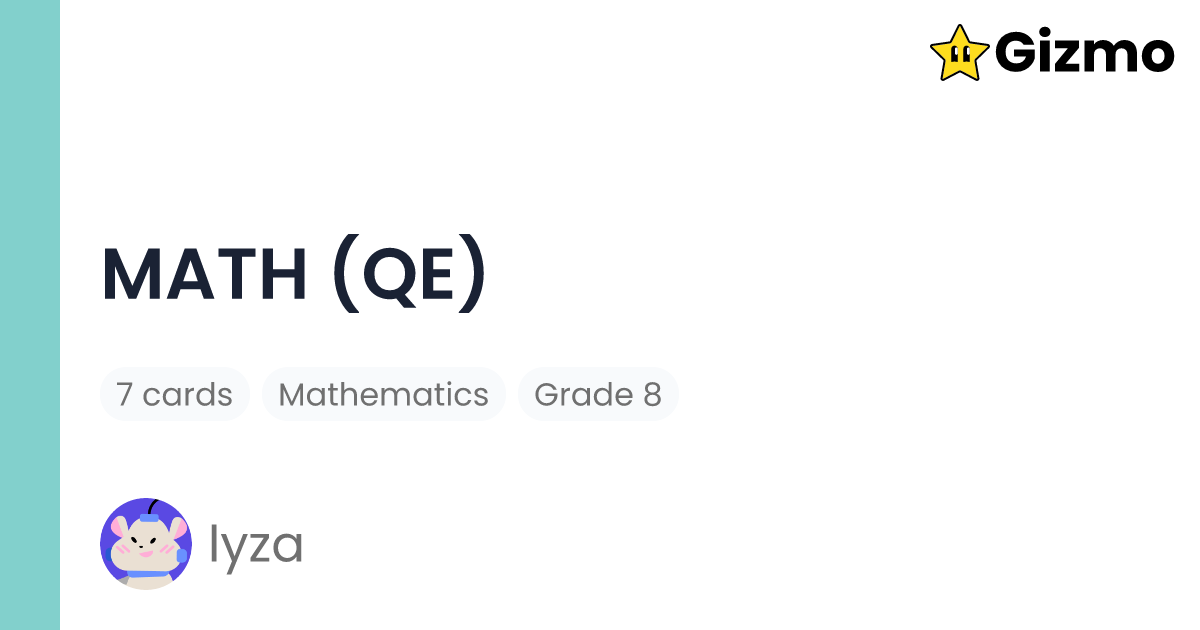 Math (qe) | Flashcards