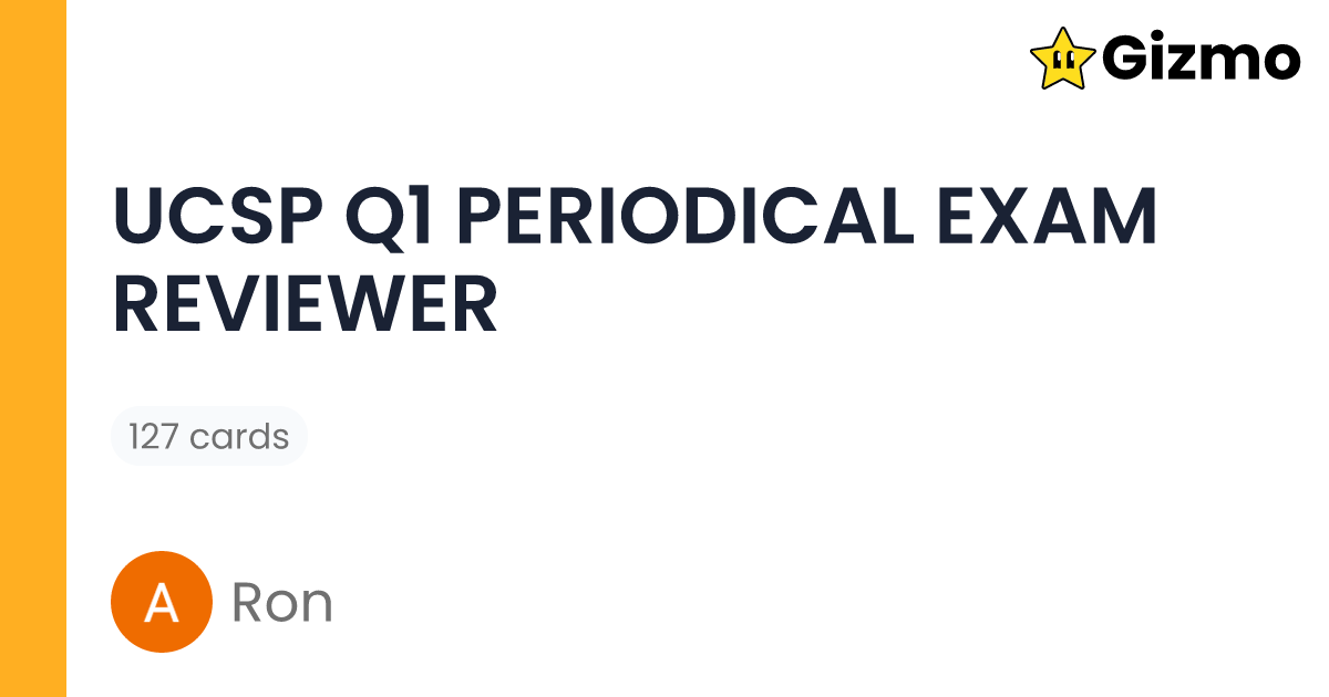 Ucsp Q1 Periodical Exam Reviewer | Flashcards