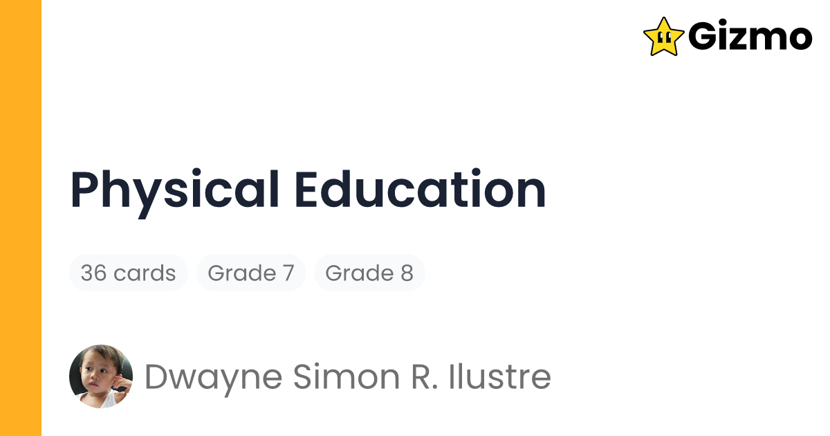Physical Education | Flashcards