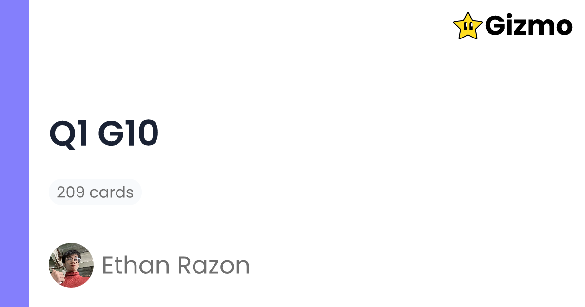 Q1 G10 | Flashcards