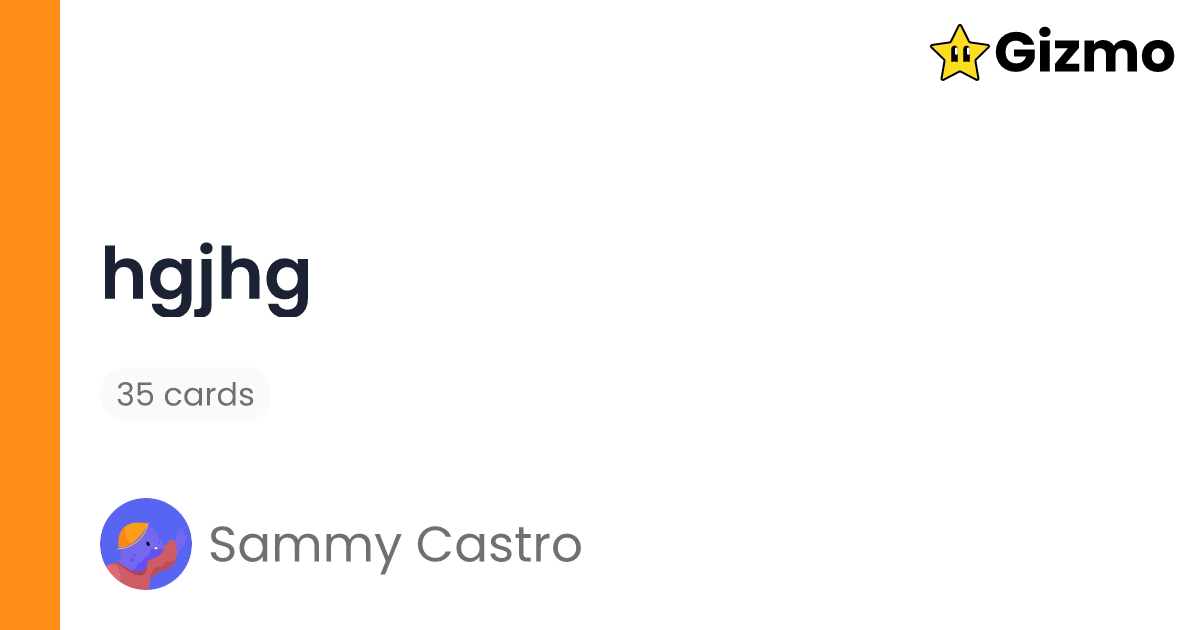 Hgjhg | Flashcards