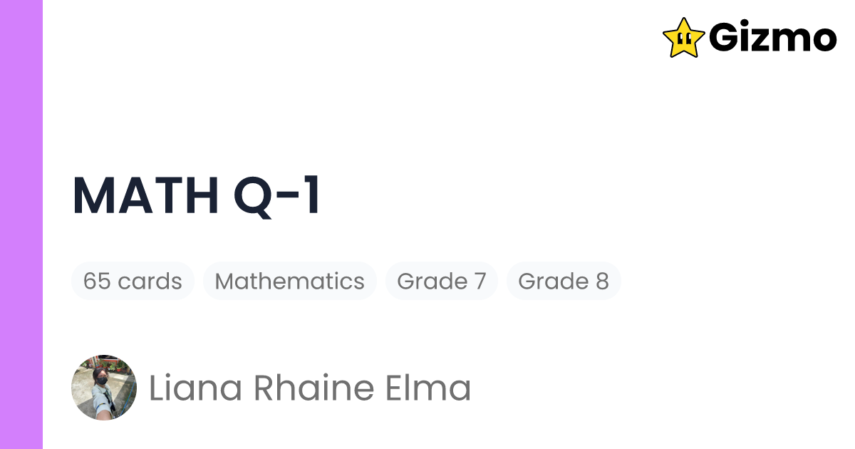 Math Q-1 | Flashcards