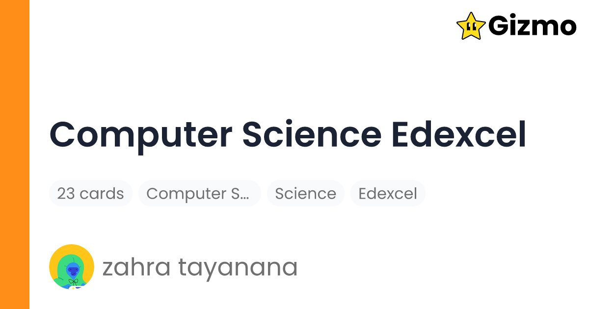 Computer Science Edexcel | Flashcards