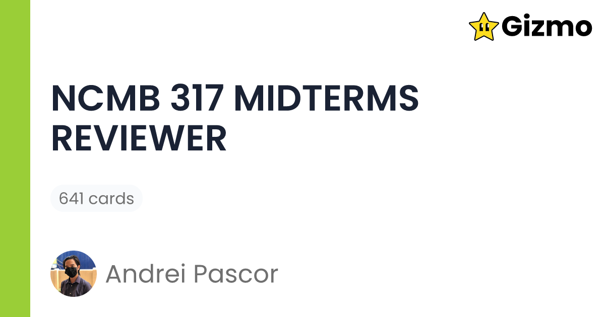 Ncmb 317 Midterms Reviewer | Flashcards