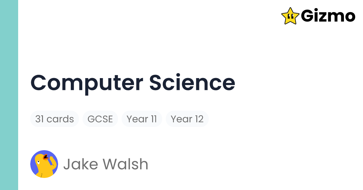 Computer Science | Flashcards