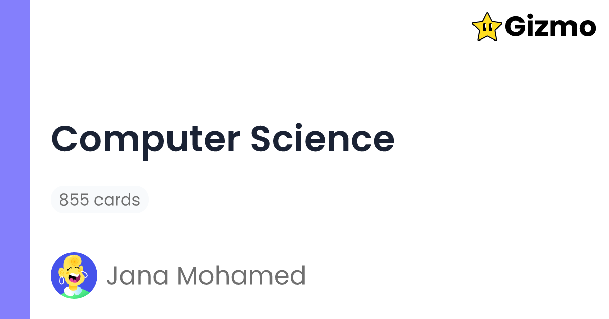 Computer Science | Flashcards