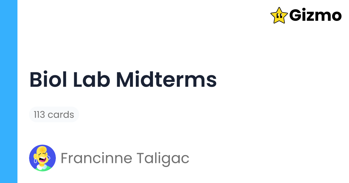 Biol Lab Midterms | Flashcards