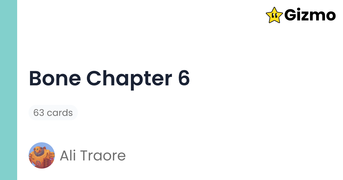 Bone Chapter 6 | Flashcards