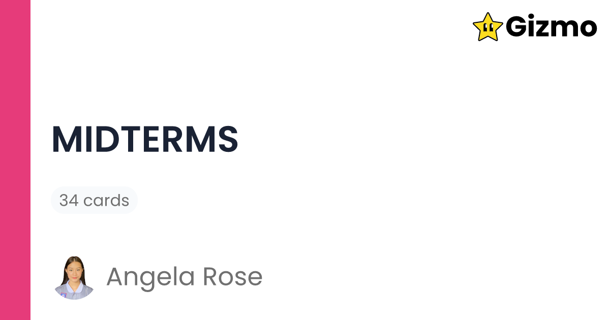 Midterms | Flashcards