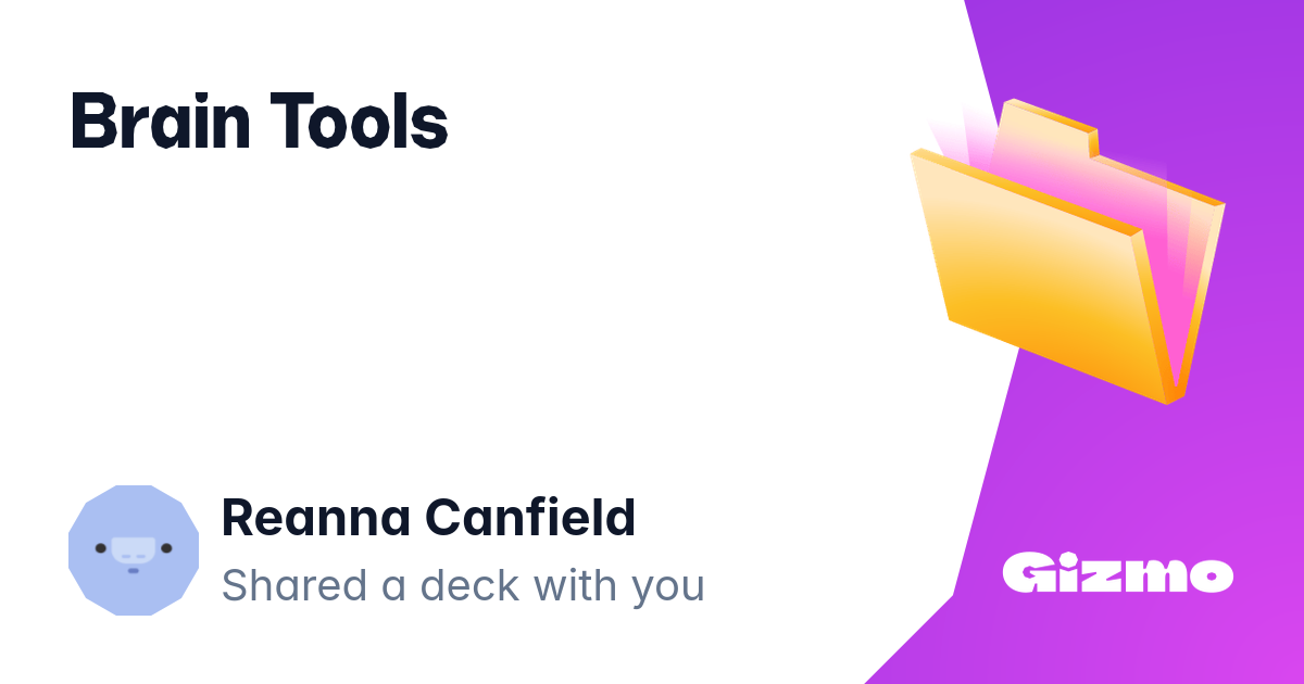 Brain Tools | Flashcards