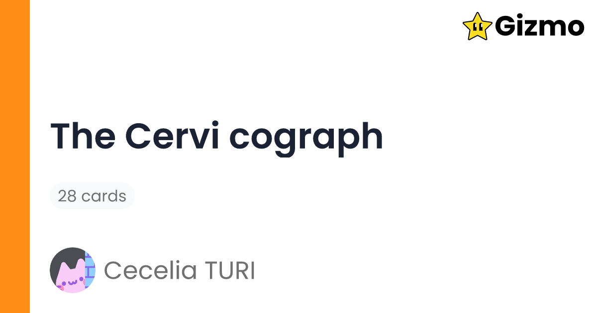 The Cervi Cograph | Flashcards