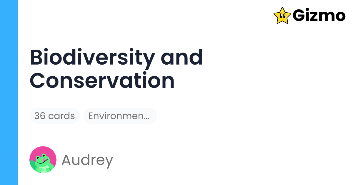 Biodiversity and Conservation | Flashcards