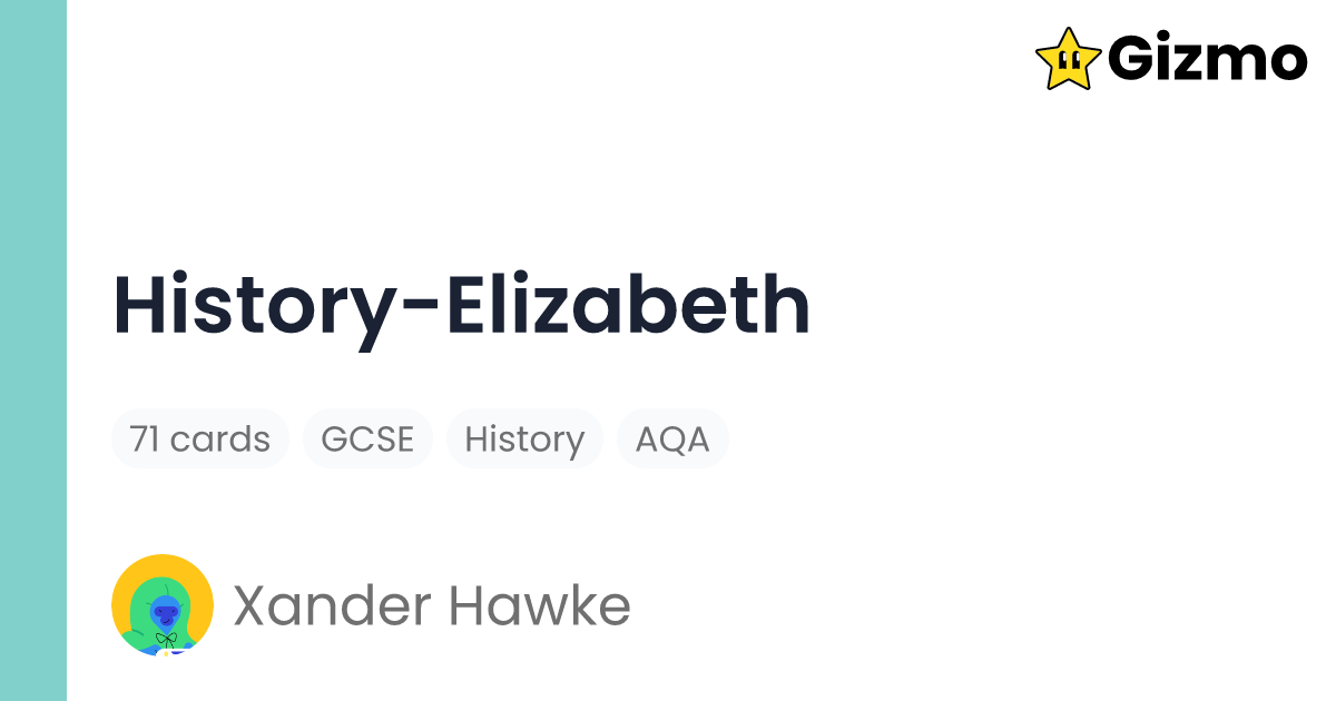 History-elizabeth | Flashcards