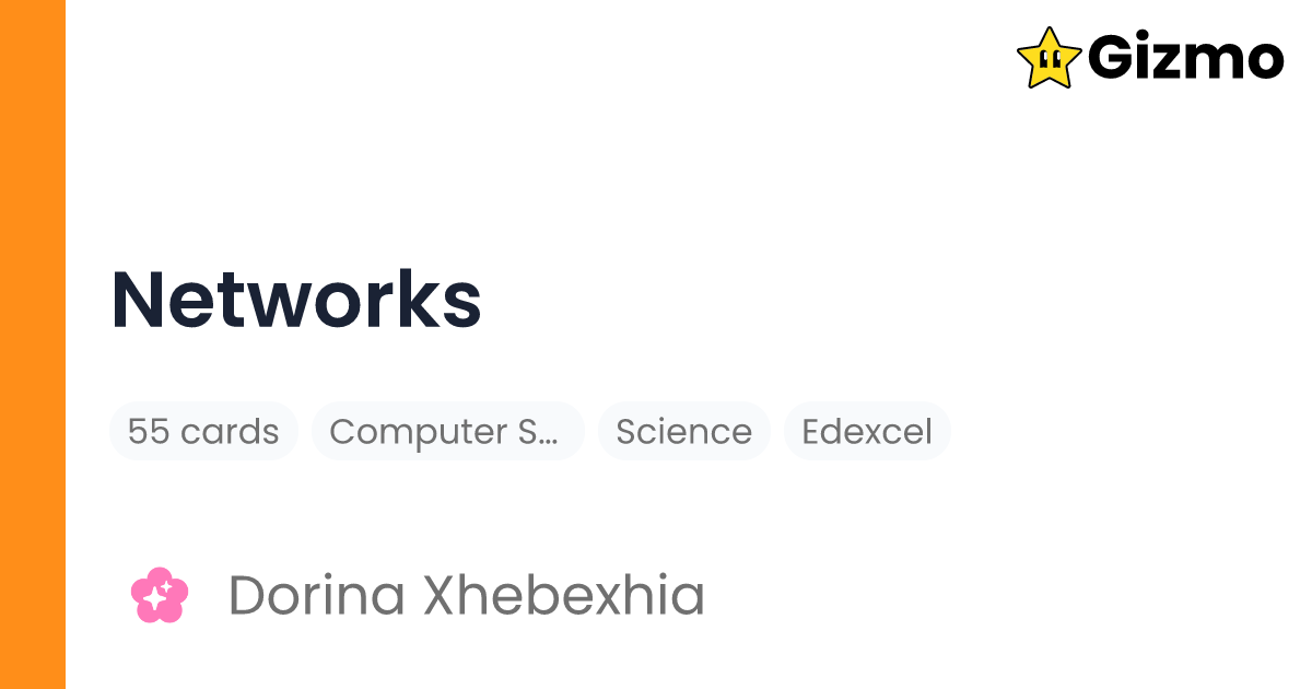 Networks | Flashcards