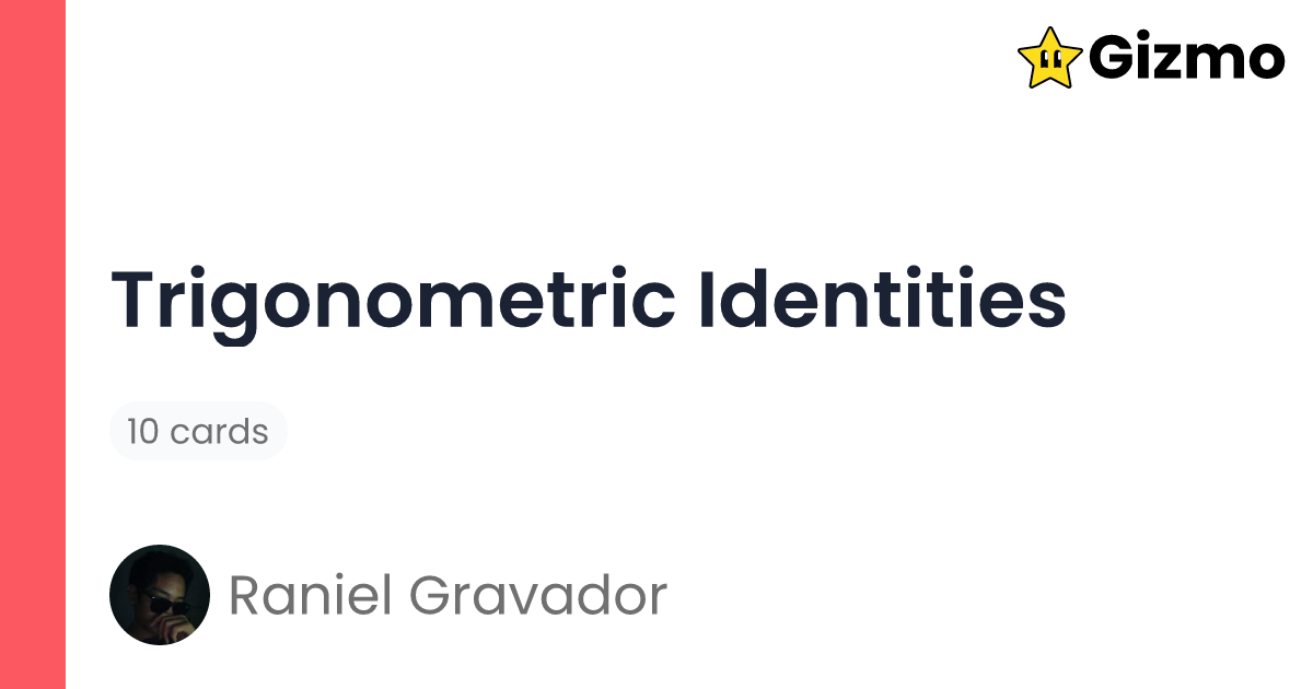 Trigonometric Identities | Flashcards