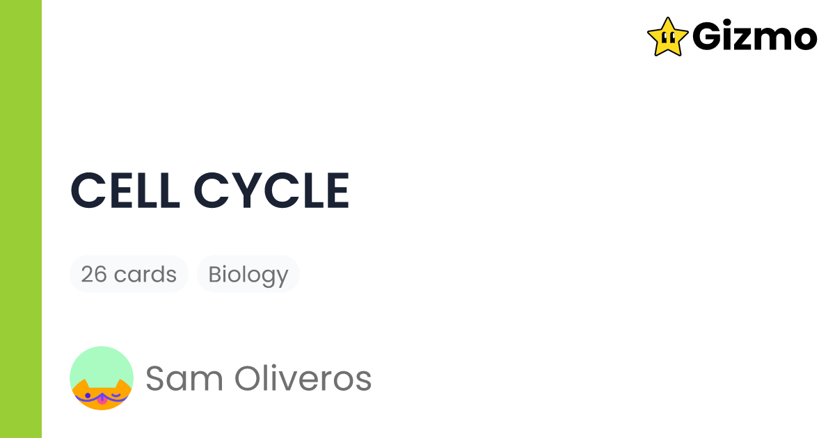 Cell Cycle | Flashcards