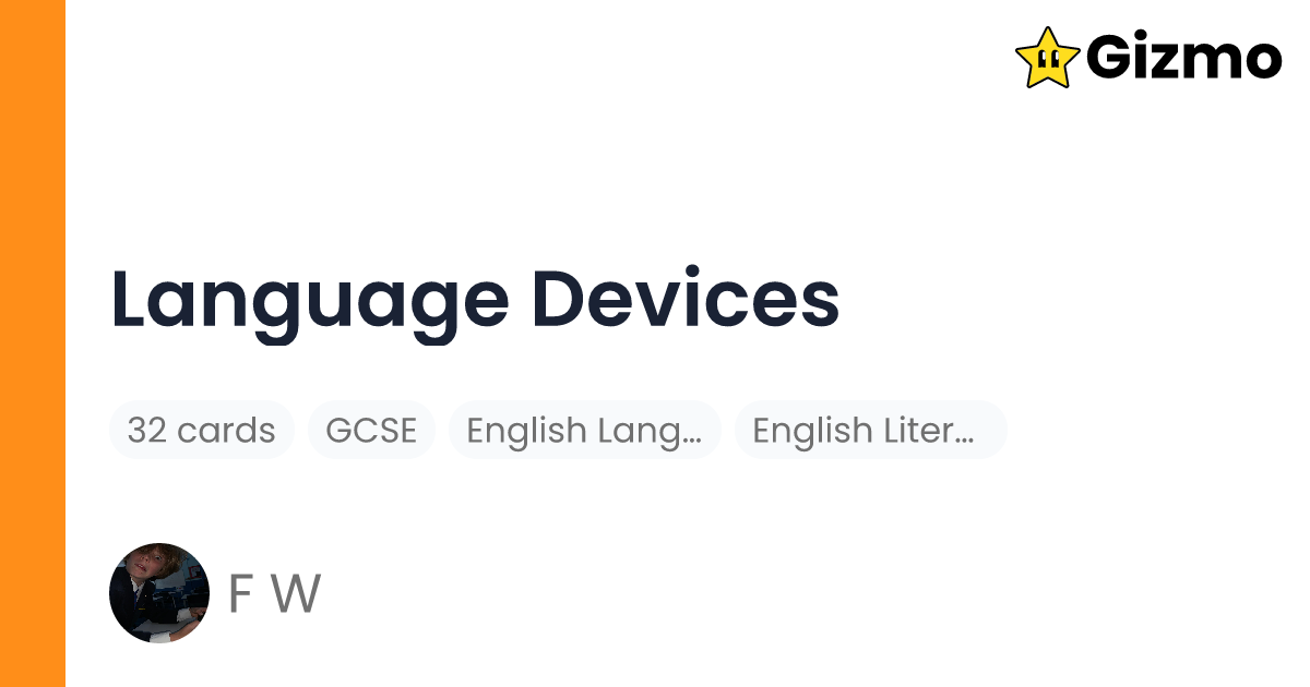 Language Devices | Flashcards