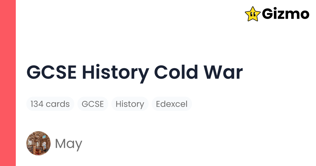 Gcse History Cold War | Flashcards