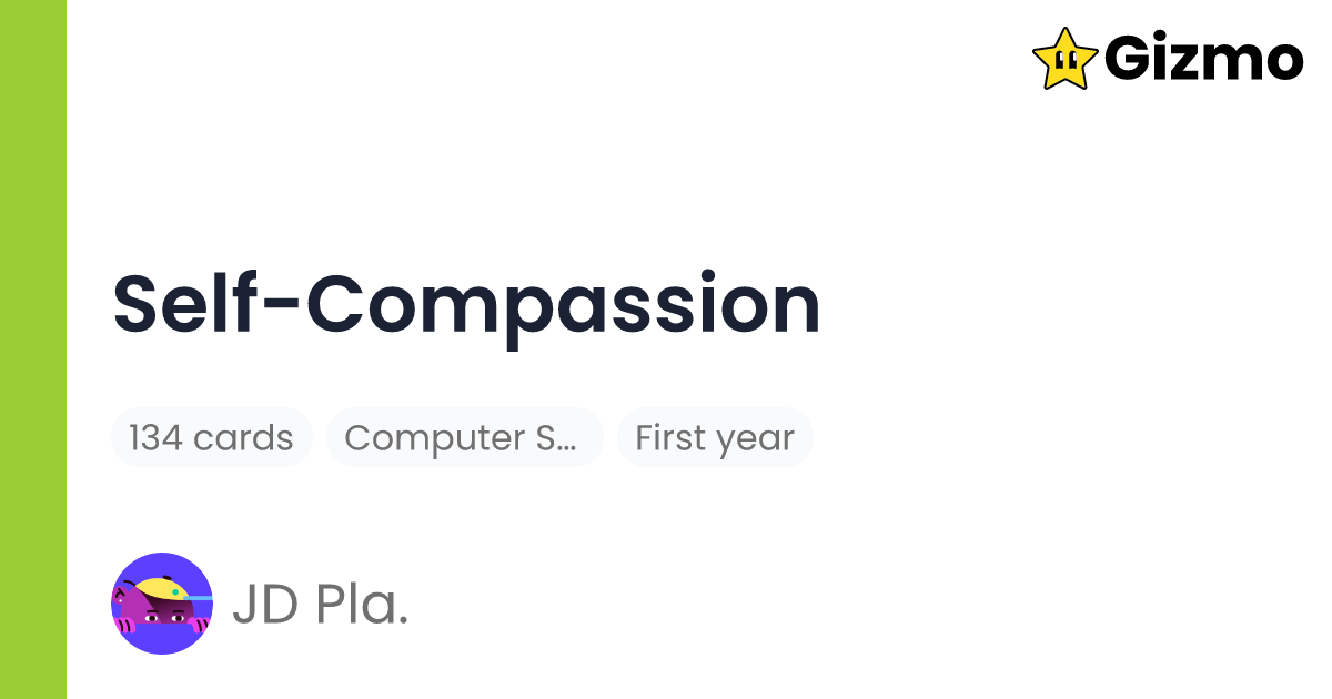 Self-compassion | Flashcards