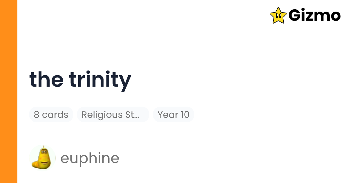 The Trinity | Flashcards
