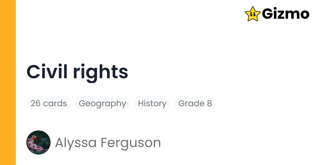 Civil Rights | Flashcards