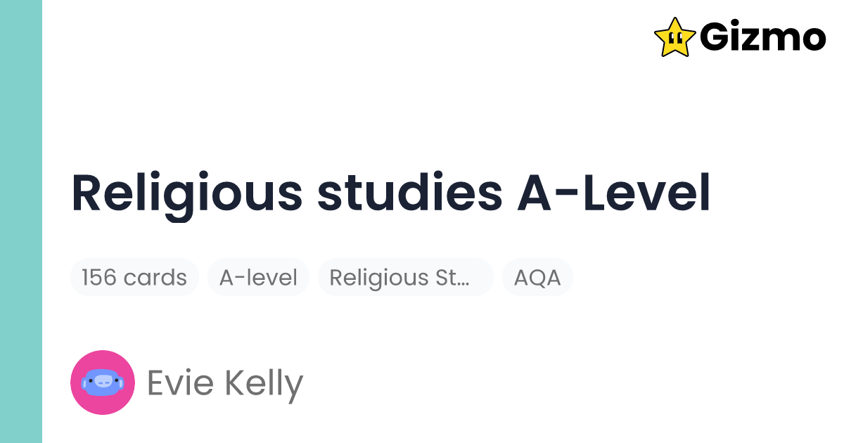 Religious Studies A-level | Flashcards