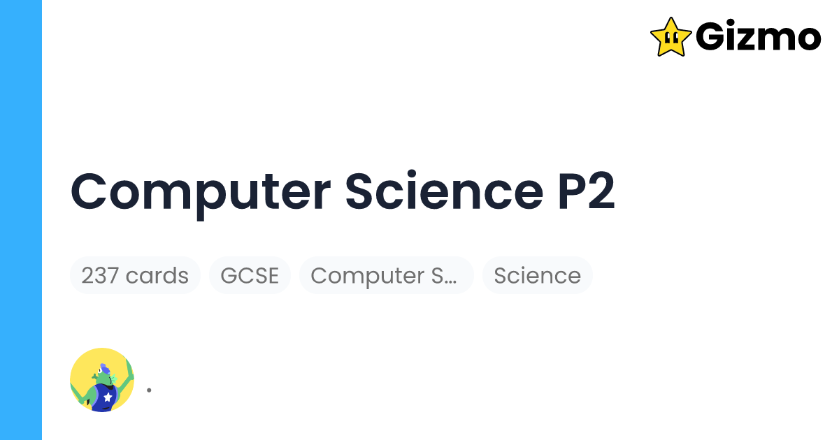 Computer Science P2 | Flashcards