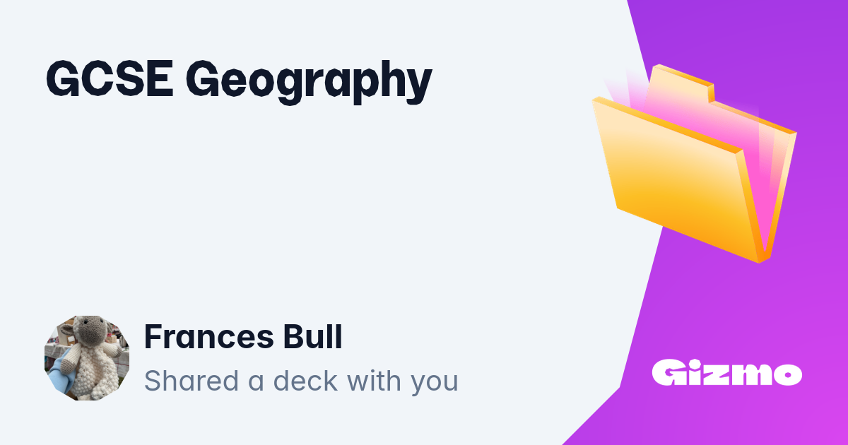 Gcse Geography Paper 1 | Flashcards