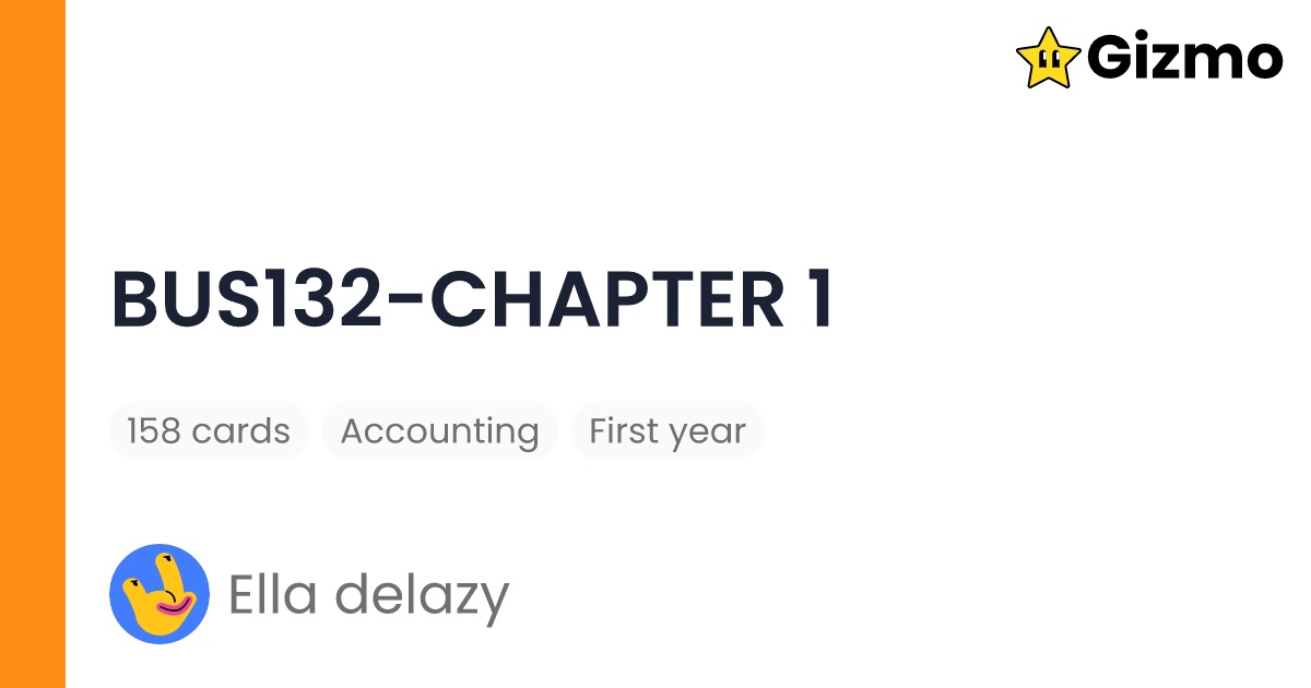 Bus132-chapter 1 | Flashcards