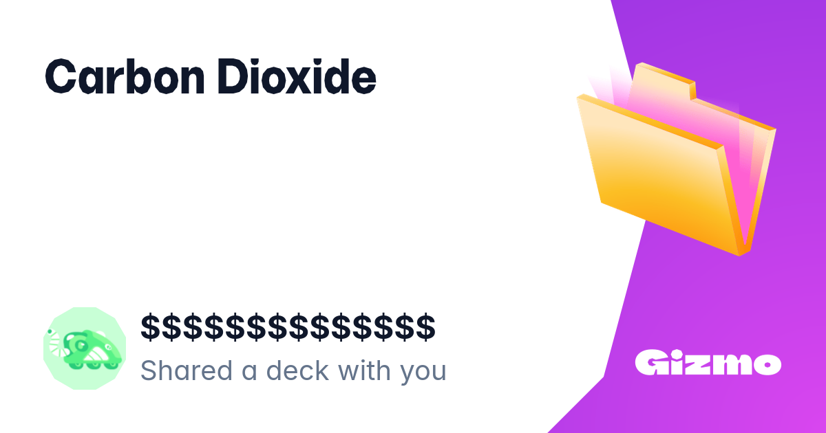 Carbon Dioxide | Flashcards