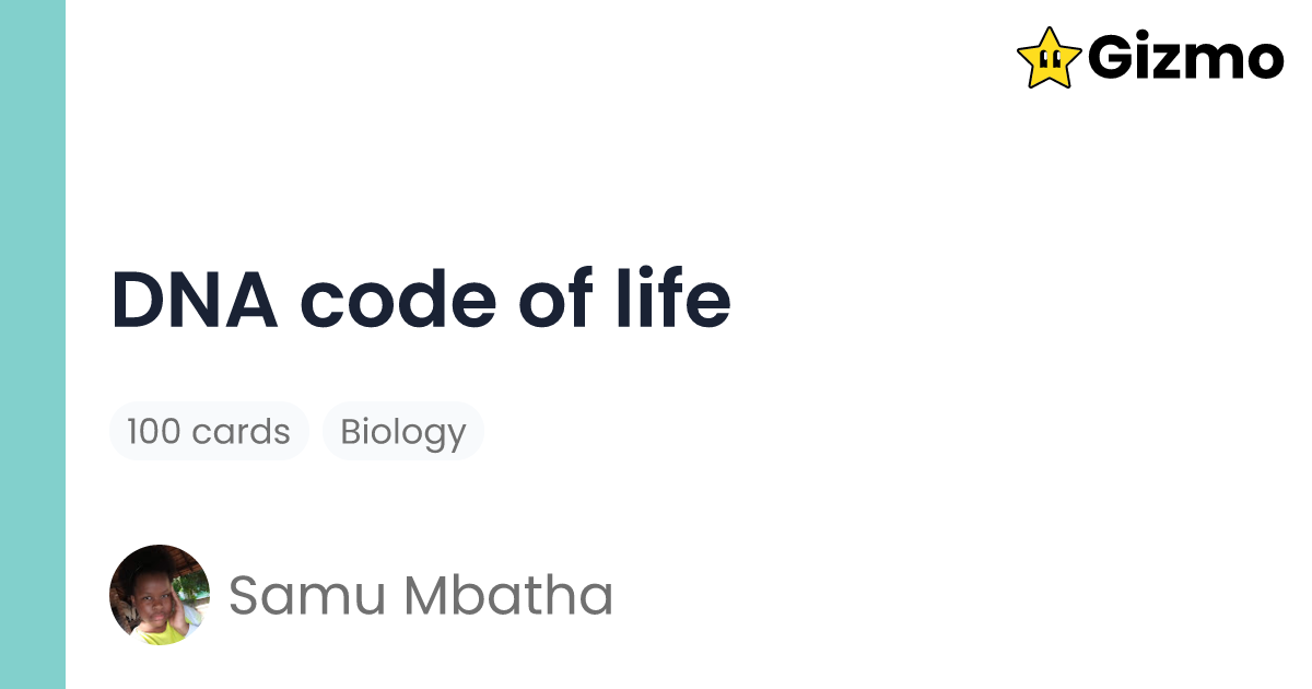 Dna Code Of Life | Flashcards