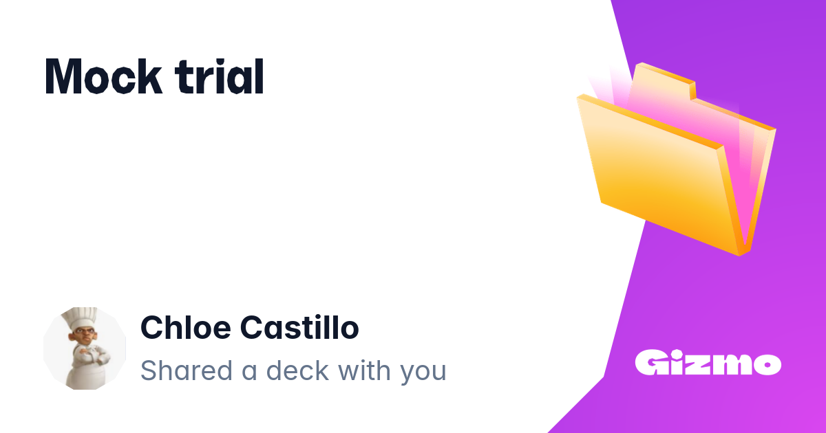 Mock Trial | Flashcards