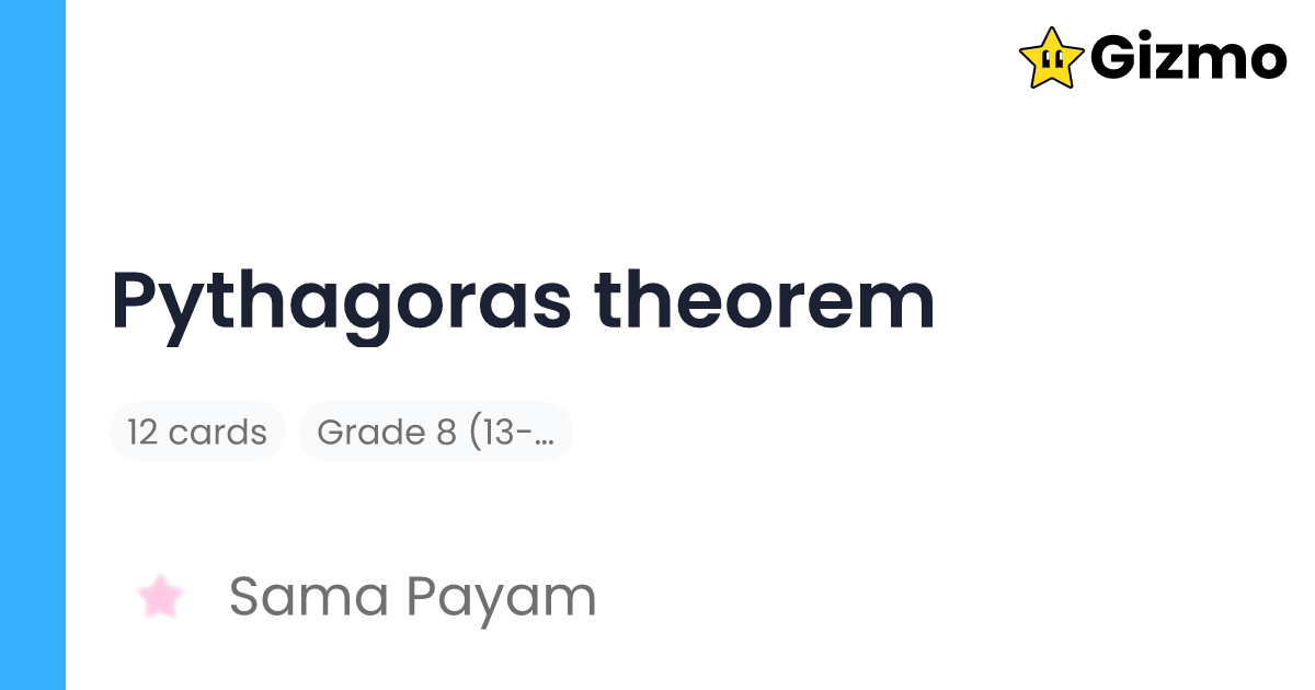 Pythagoras Theorem | Flashcards