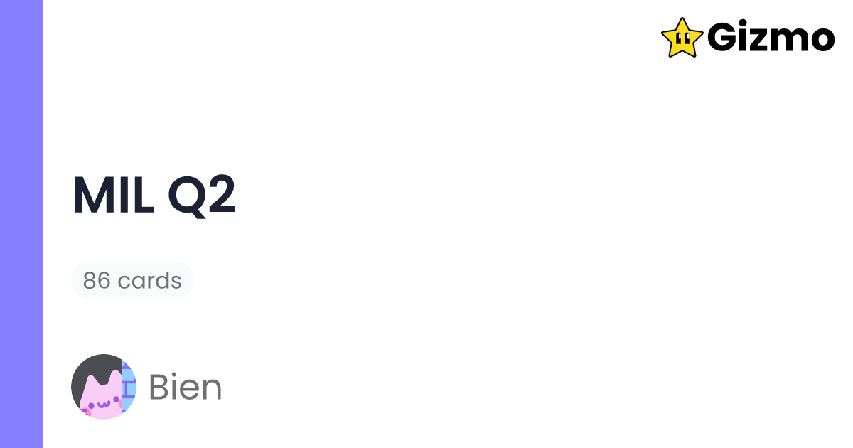 Mil Q2 | Flashcards