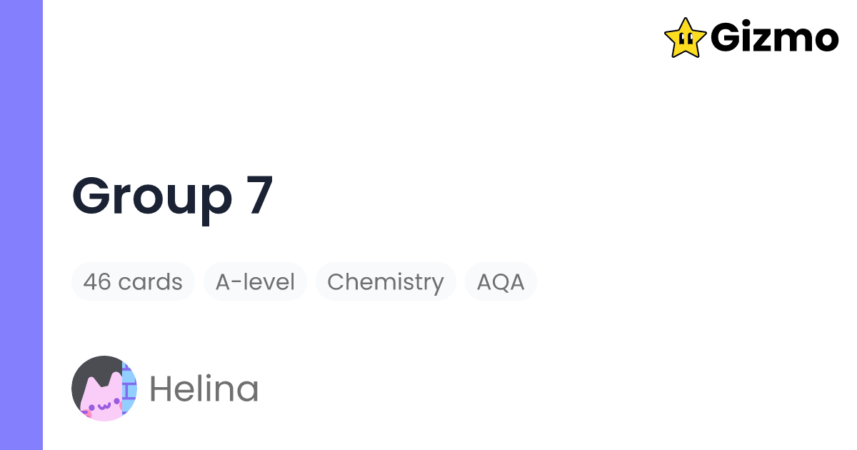 Group 7 | Flashcards