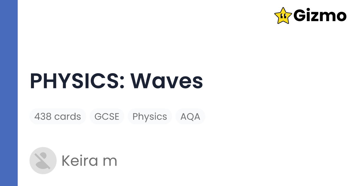 Physics: Waves | Flashcards