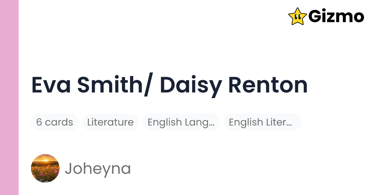 Eva Smith/ Daisy Renton | Flashcards