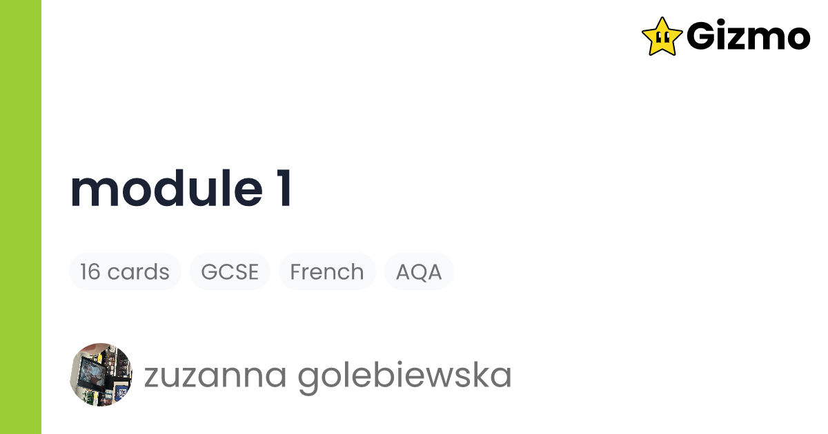 Module 1 | Flashcards