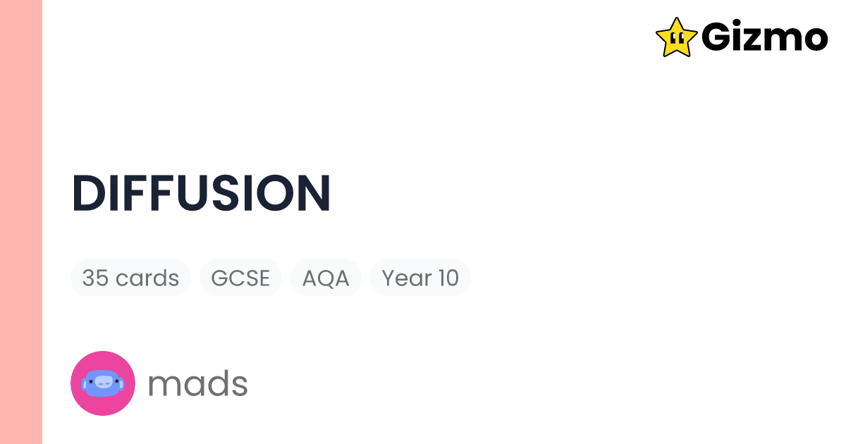 Diffusion | Flashcards