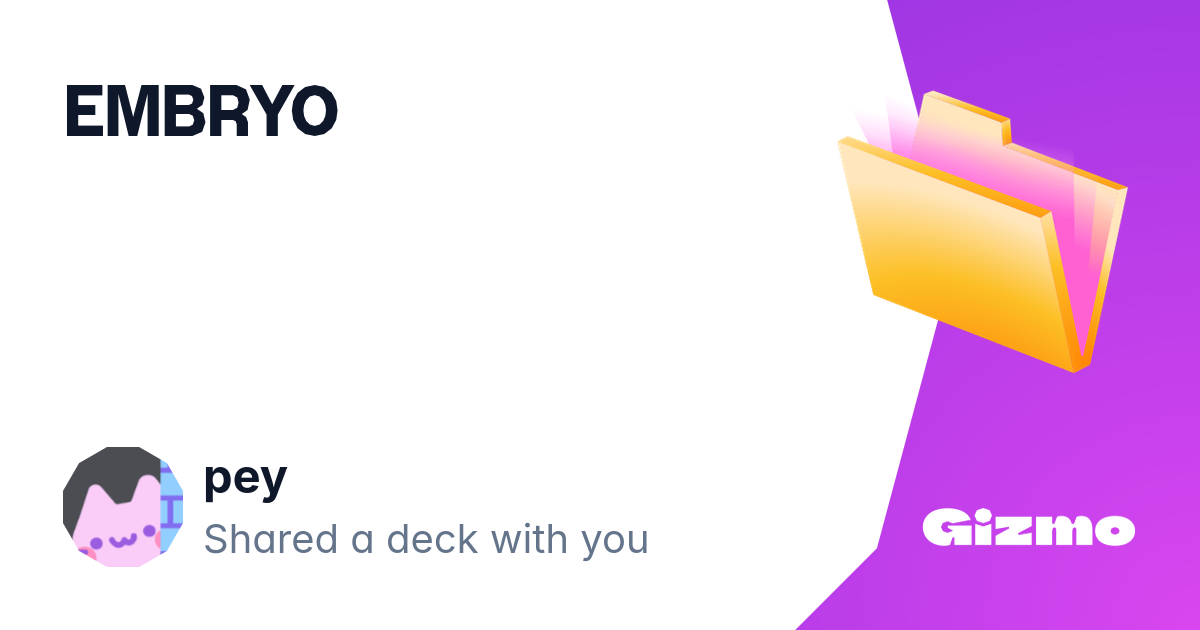 Embryo | Flashcards