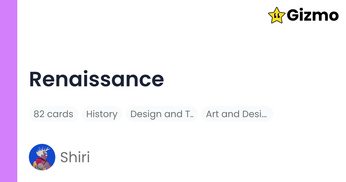 Renaissance | Flashcards