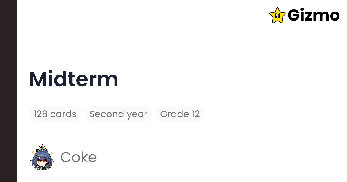 Midterm | Flashcards