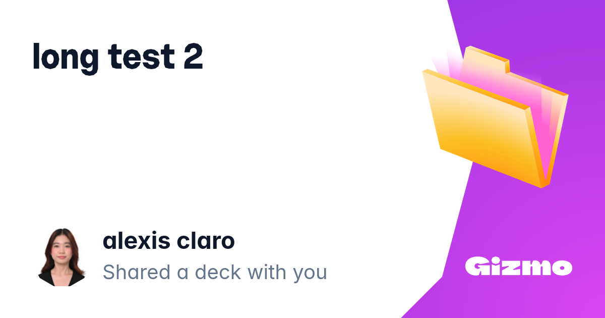 Long Test 2 | Flashcards
